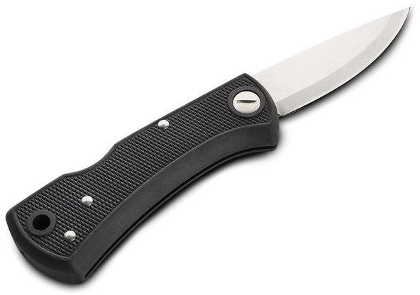 EKA Swede 88 Folding Knife 2.95" Sandvik 12C27 Satin Blade, Black ...