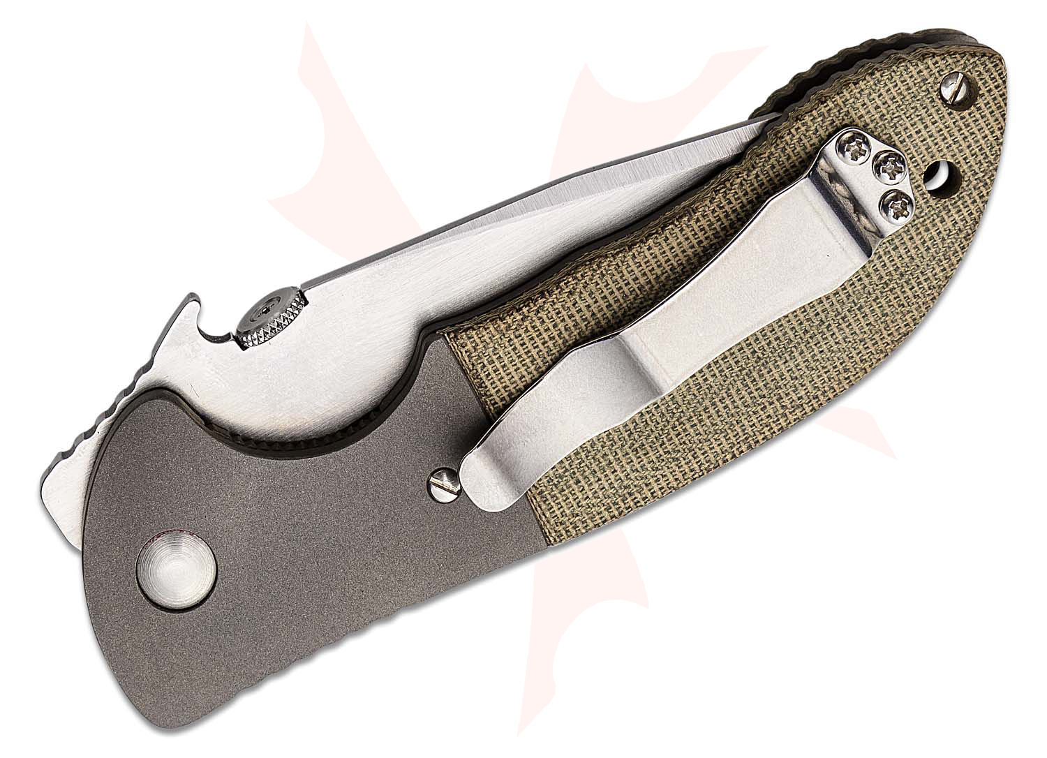 Ernest Emerson Custom Commander Folding Knife 3.75" 154CM Recurve Blade ...