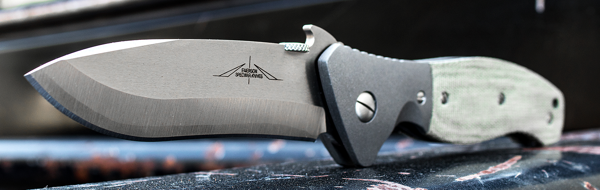 Ernest Emerson Custom CQC-11 Folding Knife 4" 154CM Recurve Drop Point ...