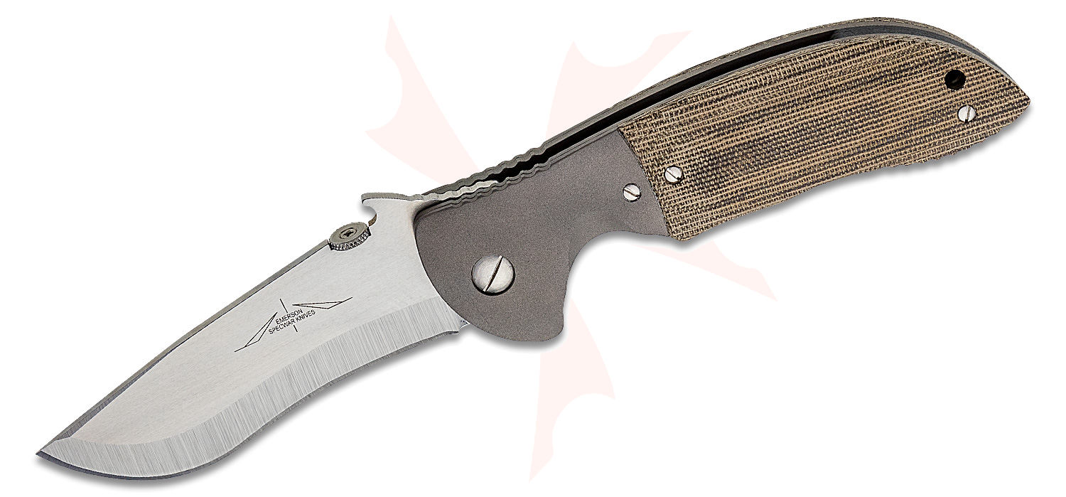 Ernest Emerson Custom Super Commander Folding Knife 4.05" 154CM Recurve ...