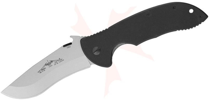 Emerson Super Commander Folding Knife 4" Stonewash Plain Blade with ...