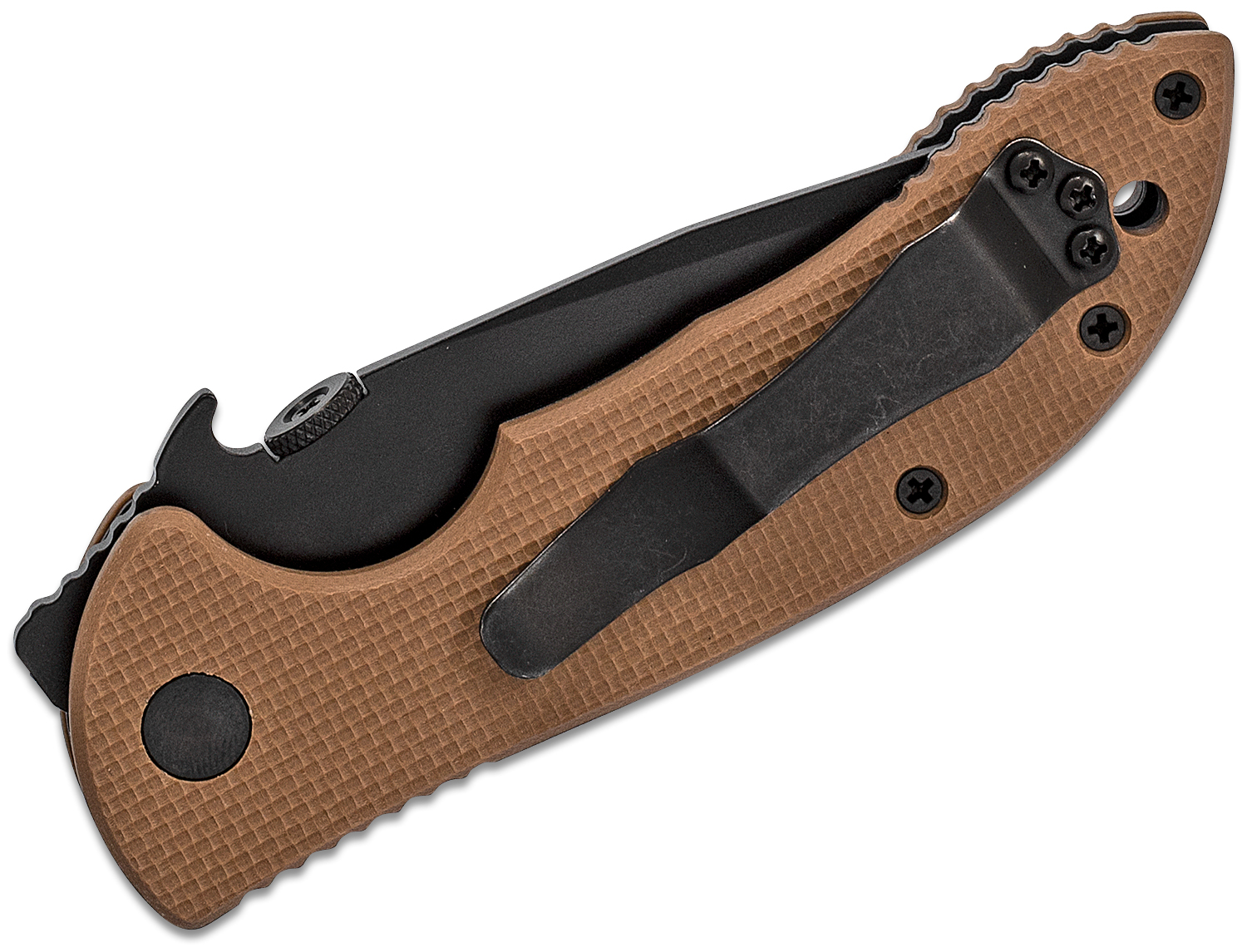 Emerson Mini Commander Folding Knife 3.4" 154CM Black Combo Blade with ...