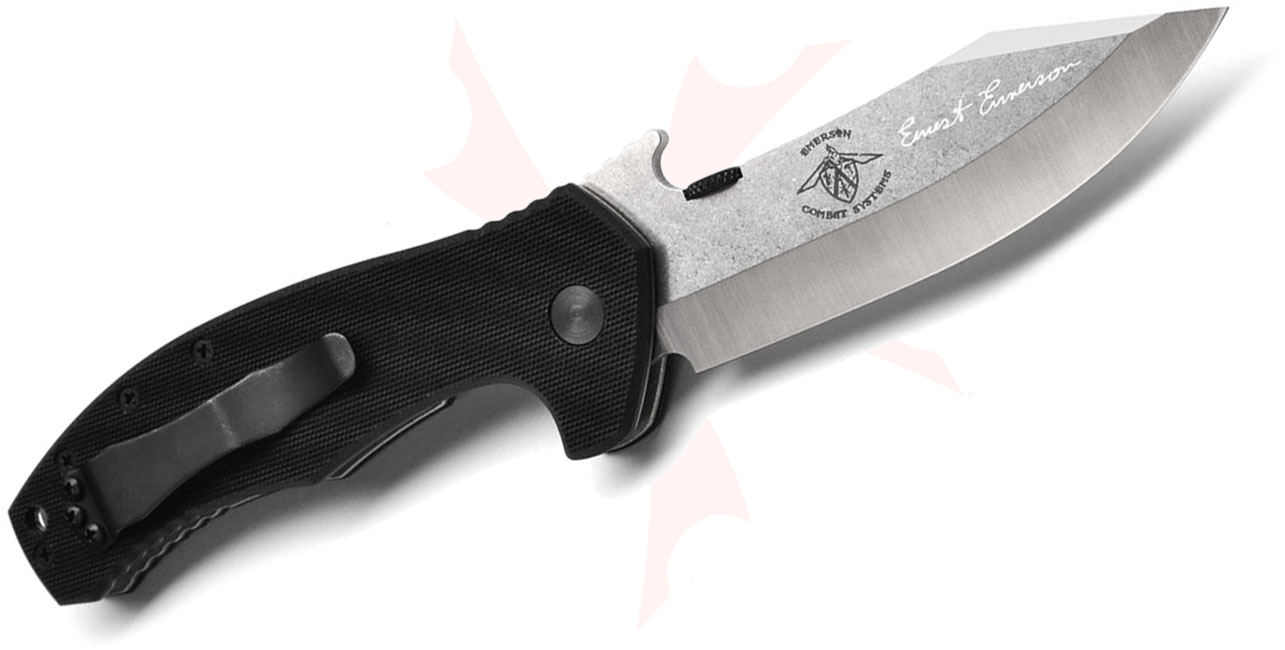 Emerson Signature Series Combat Systems Fighter 3.8" Stonewashed Plain ...