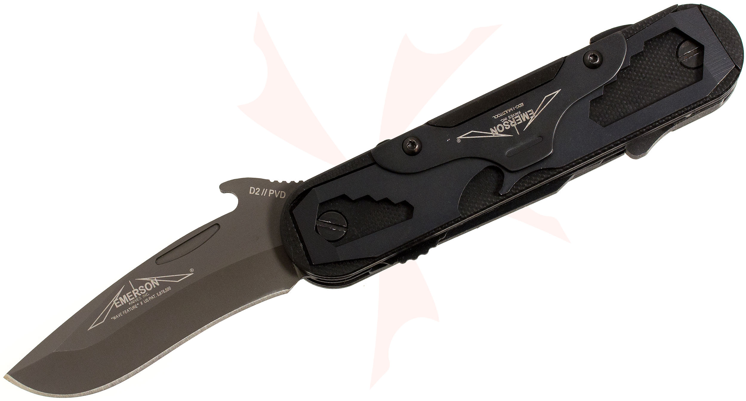 Emerson Multitasker EDC-1 Multi-Tool 2.9" Plain Blade with Wave, G10 ...