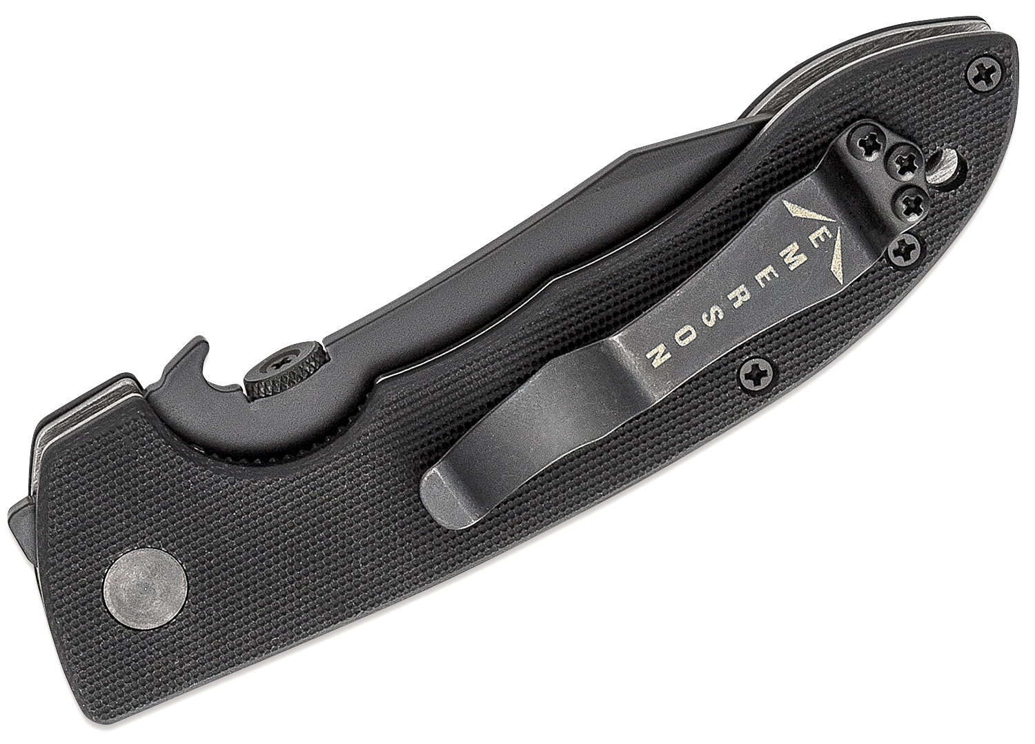 Emerson Horseman Mini CQC-8 Folding Knife 3.54" Black Plain Blade with ...