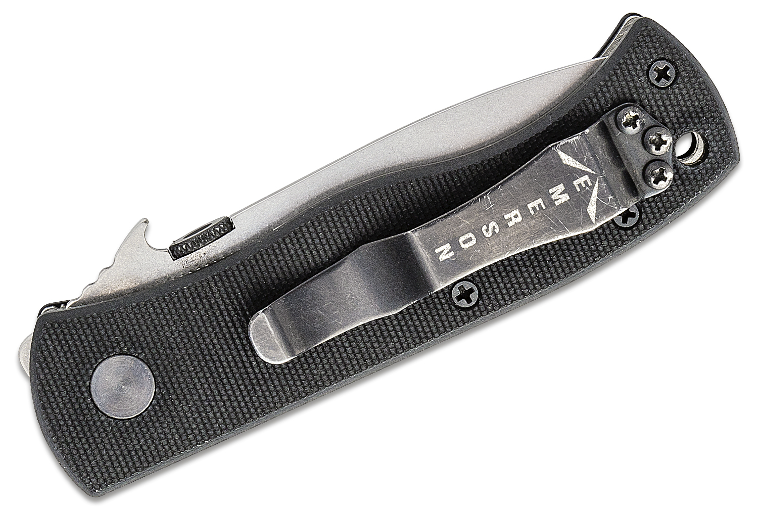 Emerson Mini CQC-7BW-SF Folding Knife 2.9" Stonewashed Tanto Plain ...