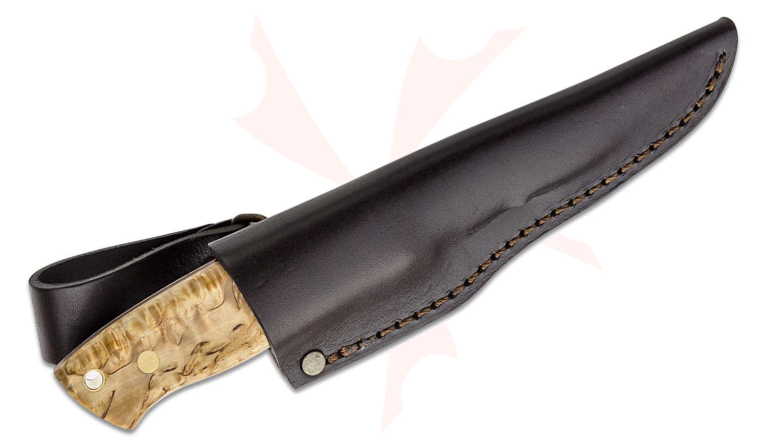 Brisa (EnZo) Trapper 95 Fixed Blade Knife 3.74" O1 Scandi Ground Blade ...