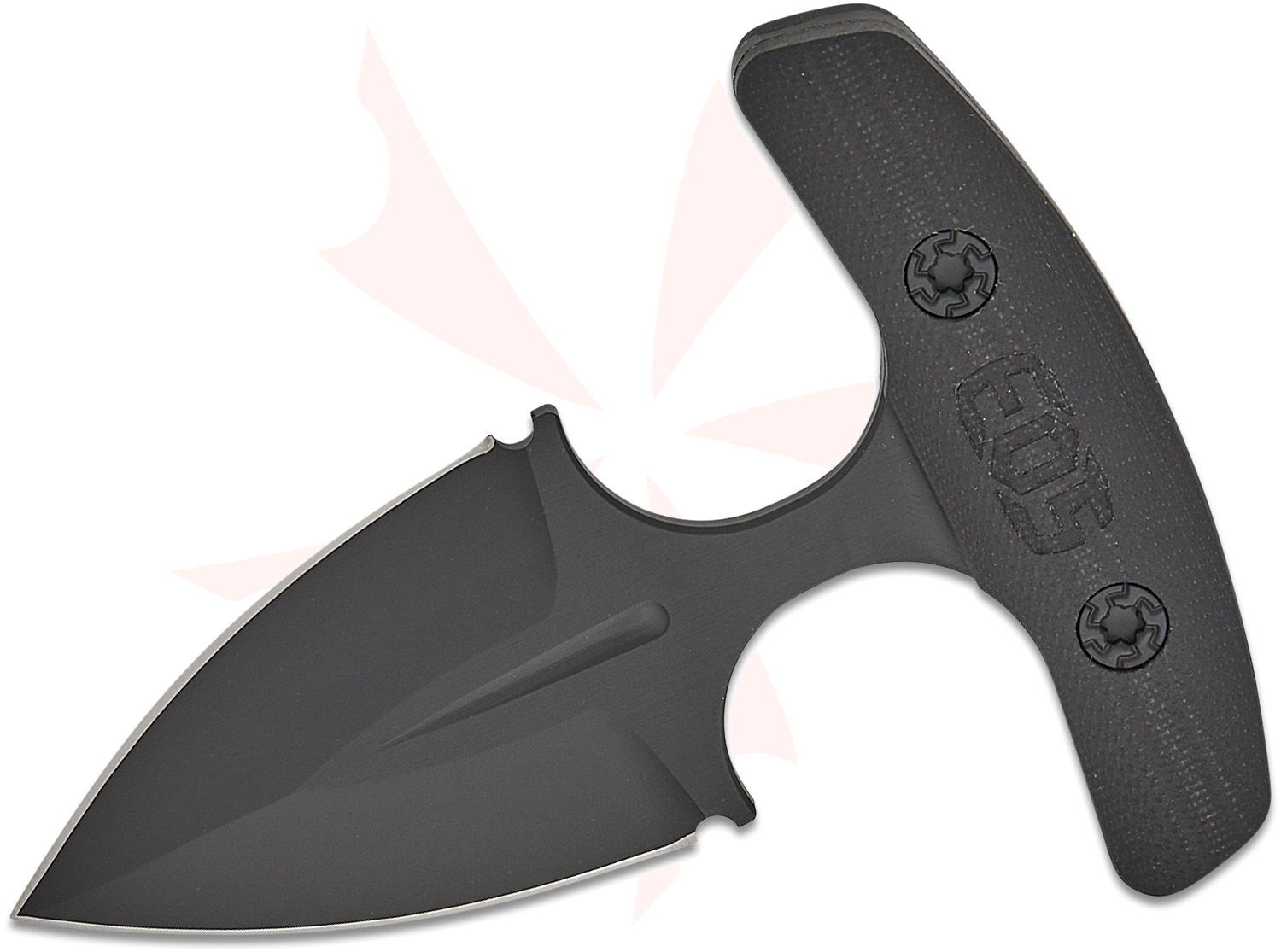 EOS Aztec Push Dagger Fixed Blade Knife 2.5" AEB-L Black DLC Double ...