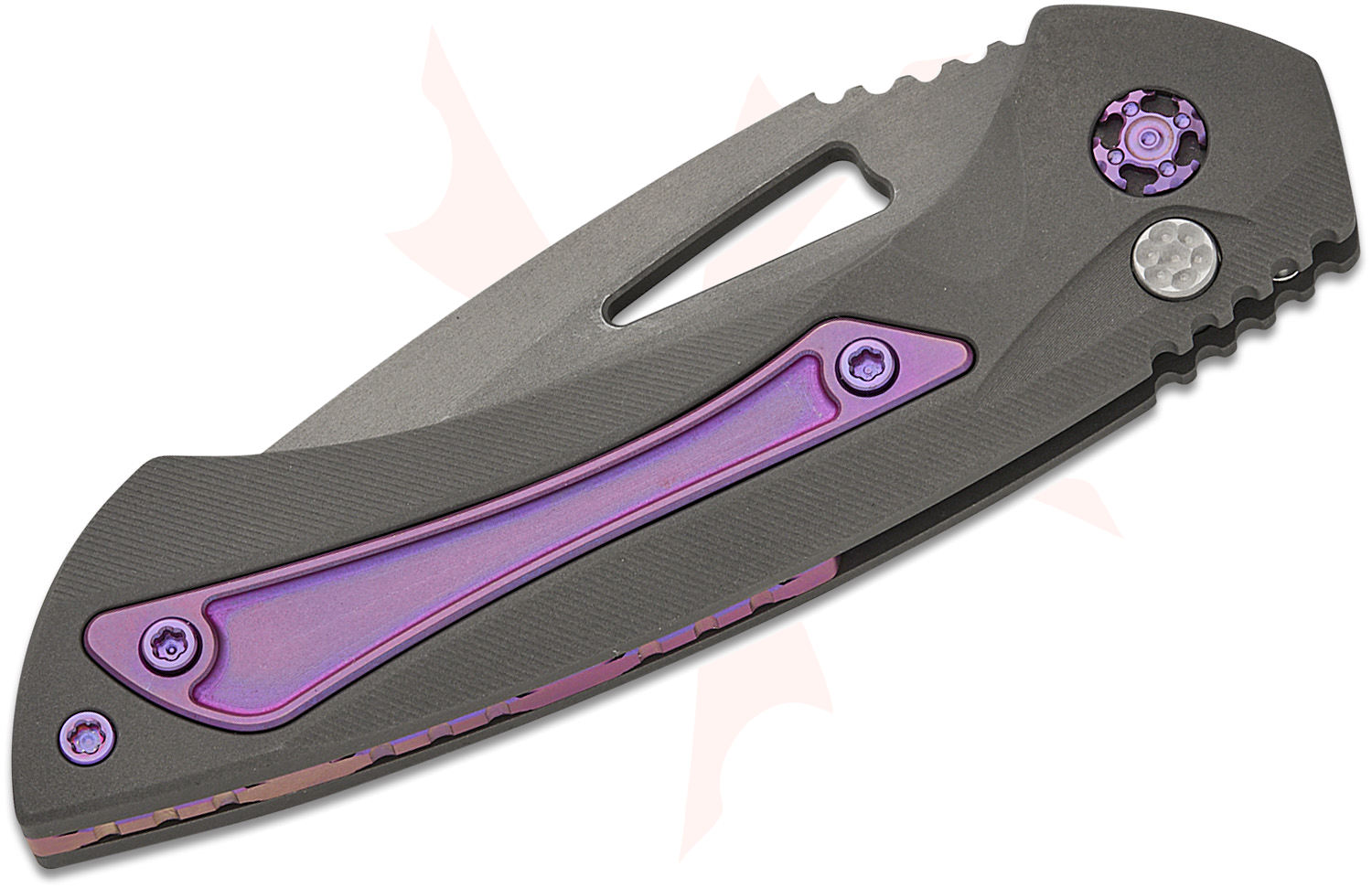 EOS El Dorado AUTO Folding Knife 3.125" CPM-S35VN Sasha Drop Point ...