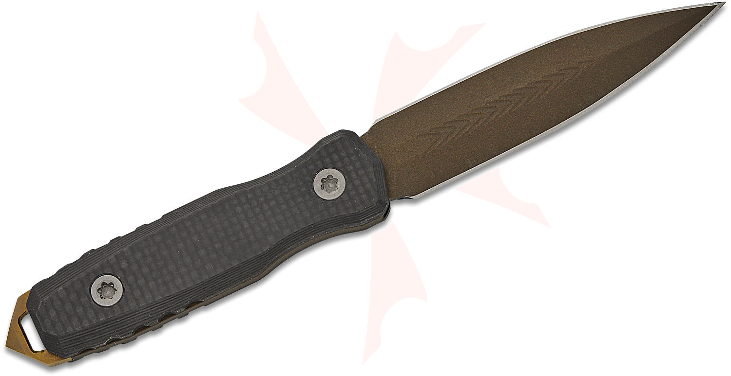 EOS Mini Thresher Fixed Blade Knife 3.625" CPM-3V Midnight Bronze ...