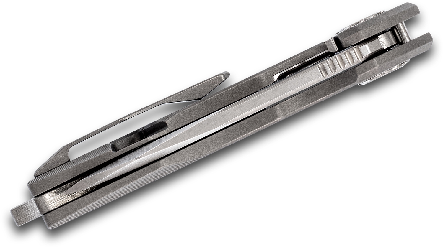 EOS Neptune Flipper Knife 3.125" CPM-154 Stonewashed Blade, Dark ...