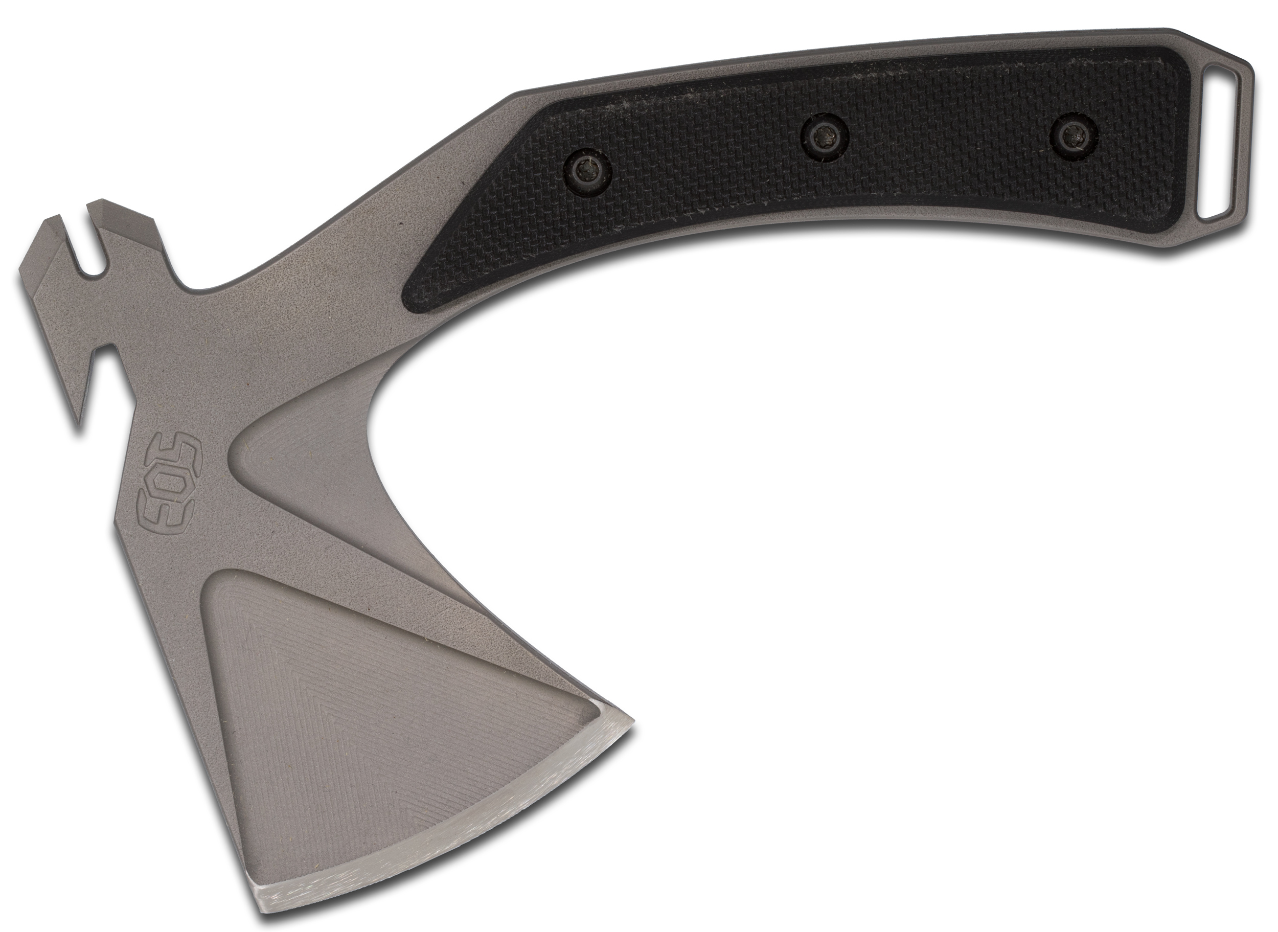 EOS Shorty Mini Hatchet 7.75" Overall, D2 Tool Steel, Black G10 Handles ...