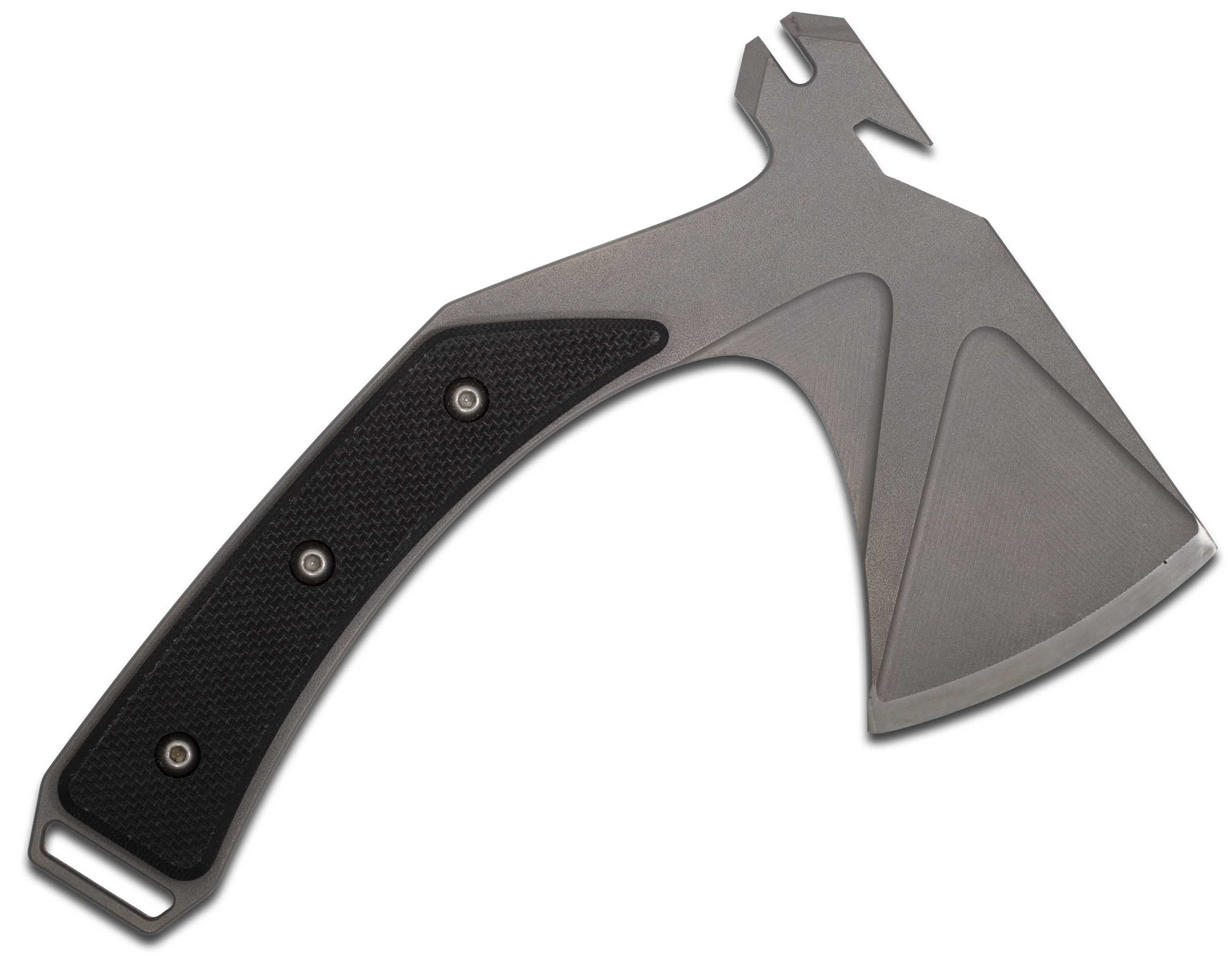 EOS Shorty Mini Hatchet 7.75" Overall, D2 Tool Steel, Black G10 Handles ...