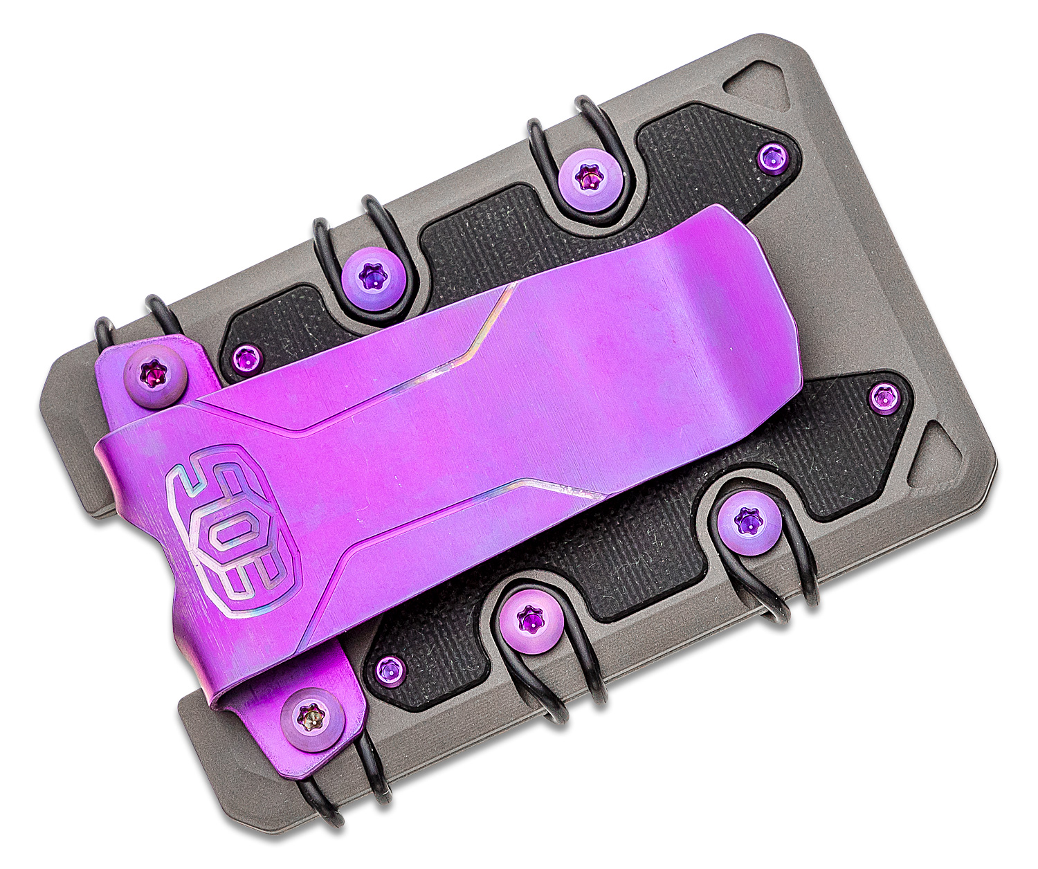 EOS Titanium 3.0 Wallet, Sasha with Black G10 Inlays, Purple Hardware ...