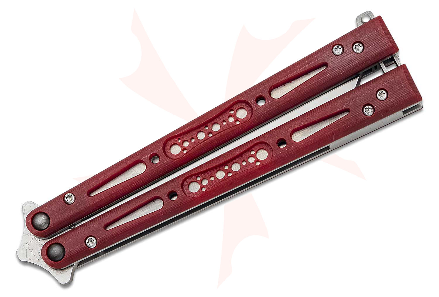 EPS Knives G10 Wraith Balisong Butterfly 4.6" 154CM Satin Bowie Blade ...