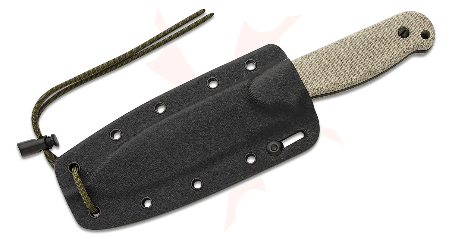 ESEE Knives Laser Strike Survival Knife Fixed 5" Blade, Fire Steel and ...