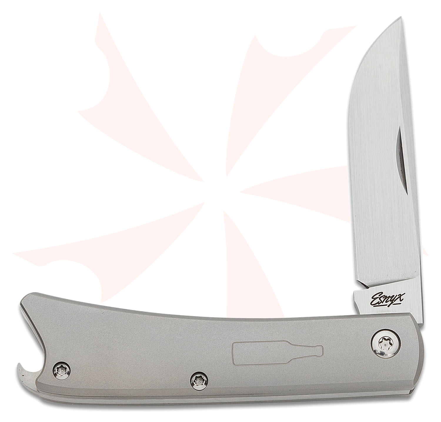 Esnyx Knives Silver Line Beer Buster Jr Slipjoint Folding Knife 2.625 ...