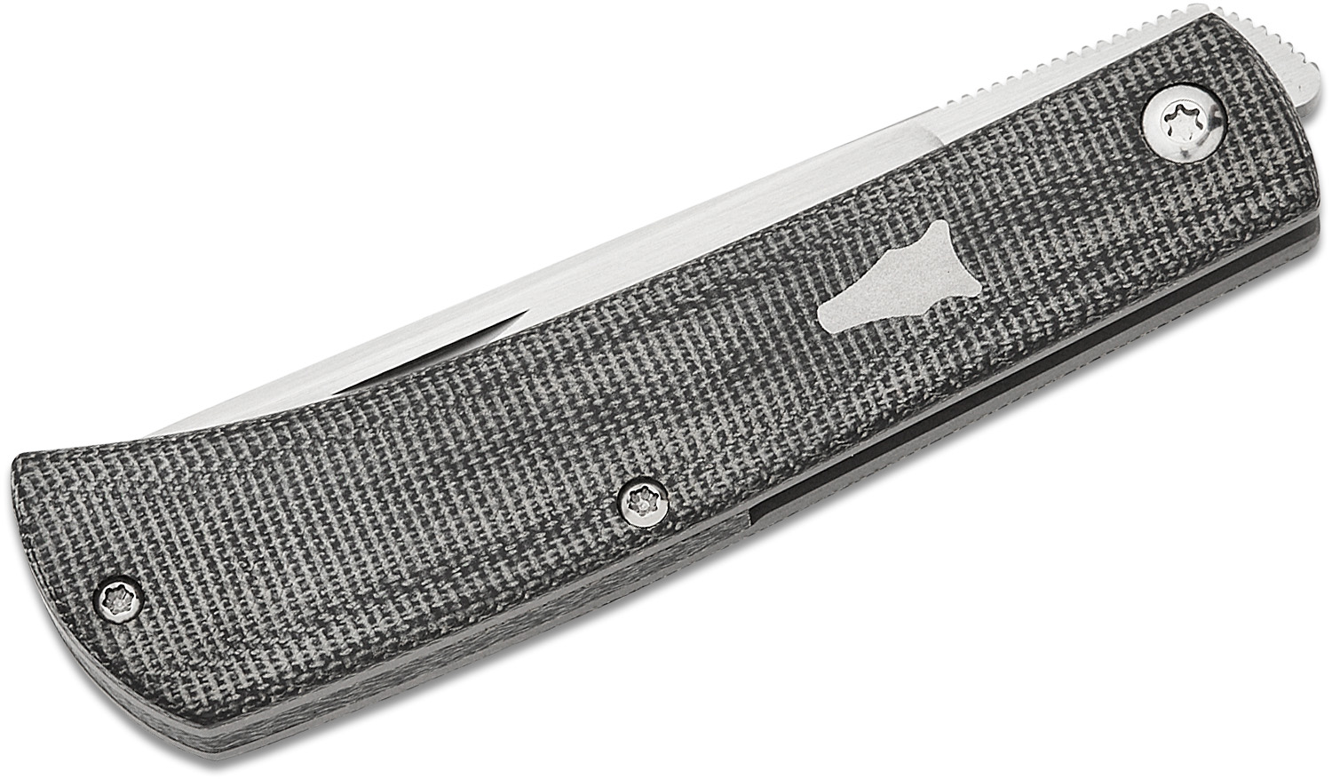 Esnyx Knives Silver Line Workhorse Liner Lock Front Flipper Knife 3.16 ...