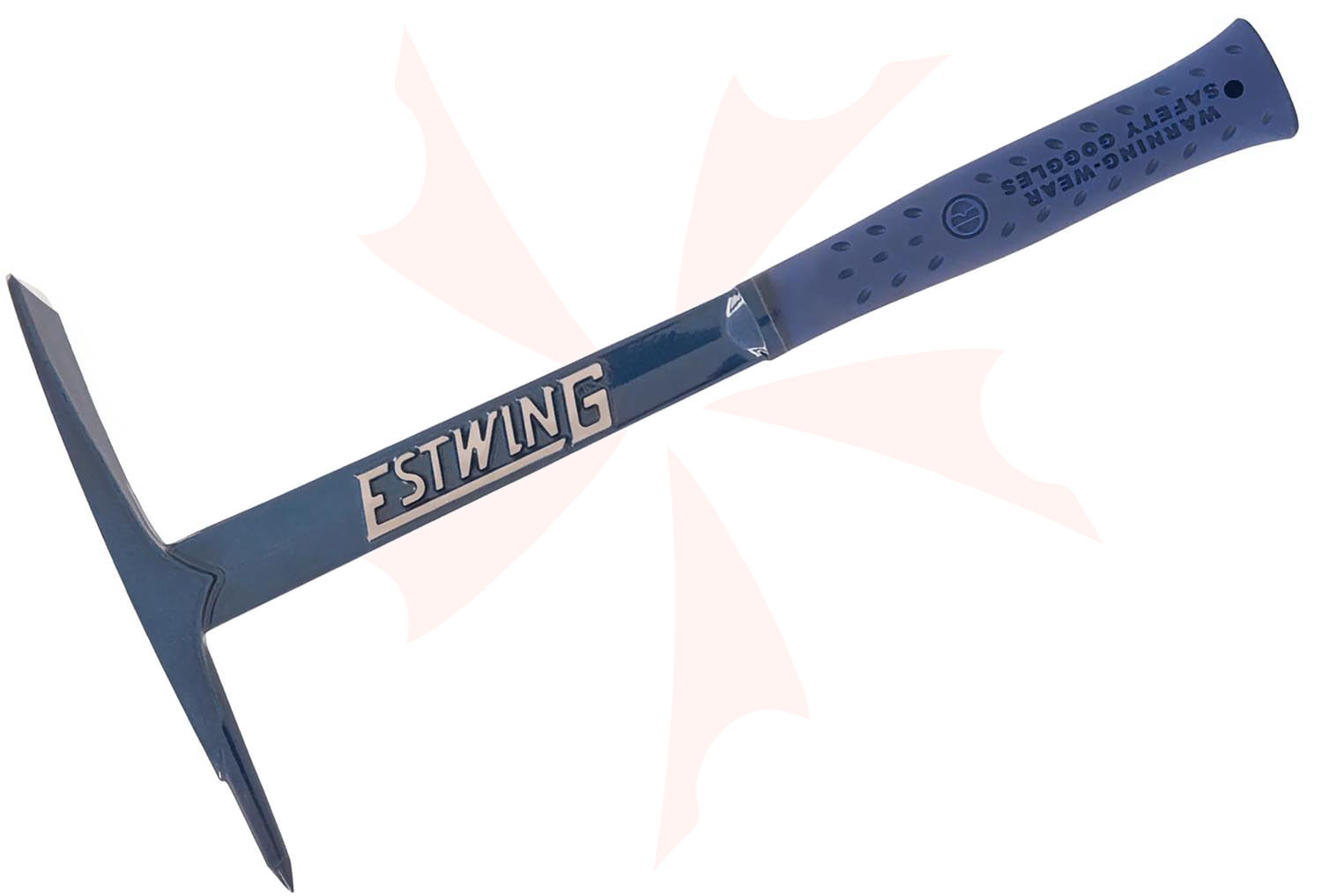 Estwing Burpee Pick, 17" Overall. Blue Powder Coat, Blue Rubber Handle ...