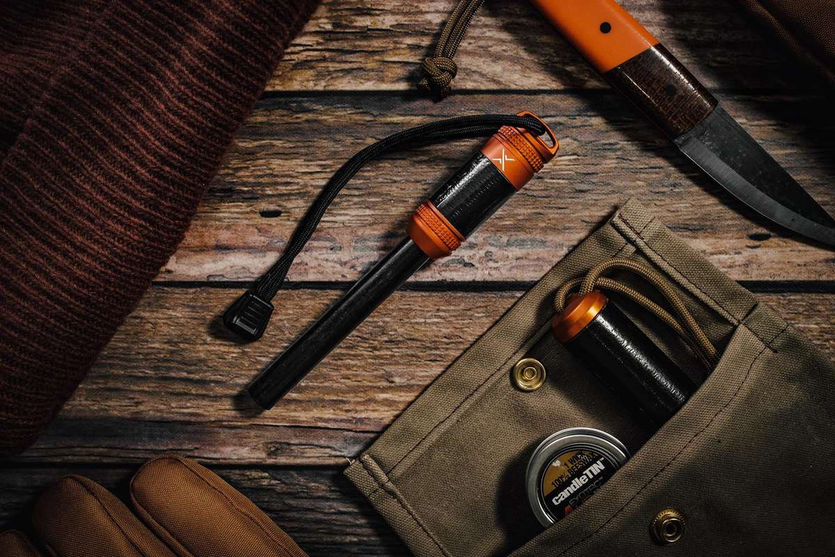 Exotac 2030 fireROD XL Ultra-Portable Fire Starter, Black - KnifeCenter ...