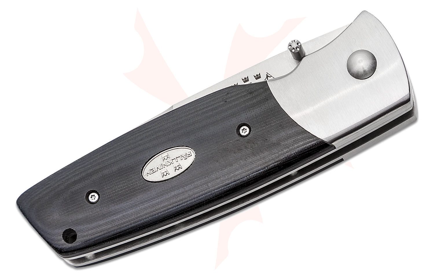 Fallkniven PXLbm Folding Knife 3.46" Elmax Blade, Black Micarta Handles ...