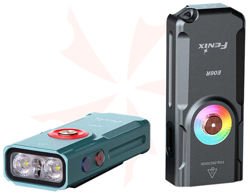 Fenix E06R All Metal Compact LED Keychain Flashlight, Turquoise, 700 ...