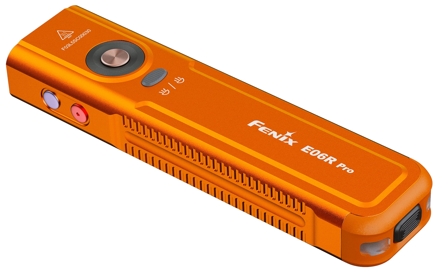 Fenix E06R Pro All Metal UV and LED Keychain Flashlight, Orange, 1,600 ...