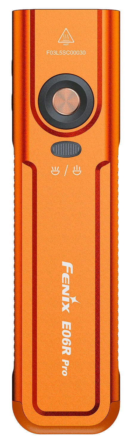 Fenix E06R Pro All Metal UV and LED Keychain Flashlight, Orange, 1,600 ...