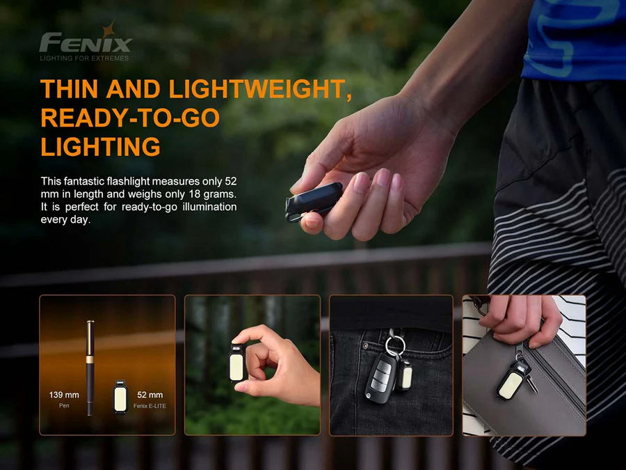 Fenix Mini-Lite Compact EDC Rechargeable LED Flashlight, Black, 150 Max ...