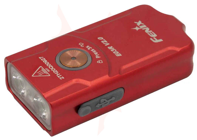 Fenix E03R V2.0 Limited Edition All Metal Mini LED Keychain Flashlight ...