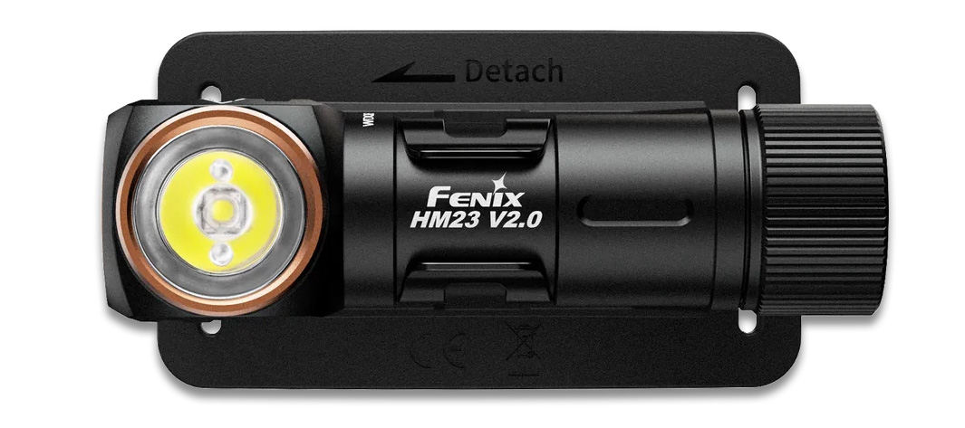 Fenix HM23 V2.0 LED Headlamp, Black, 300 Max Lumens - KnifeCenter - FX ...
