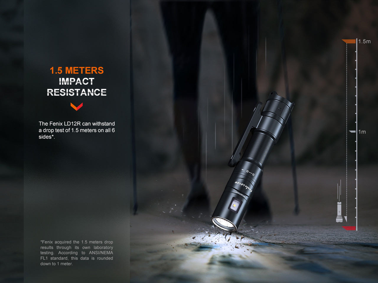 Fenix LD12R Rechargeable LED Flashlight, Black, 600 Max Lumens ...