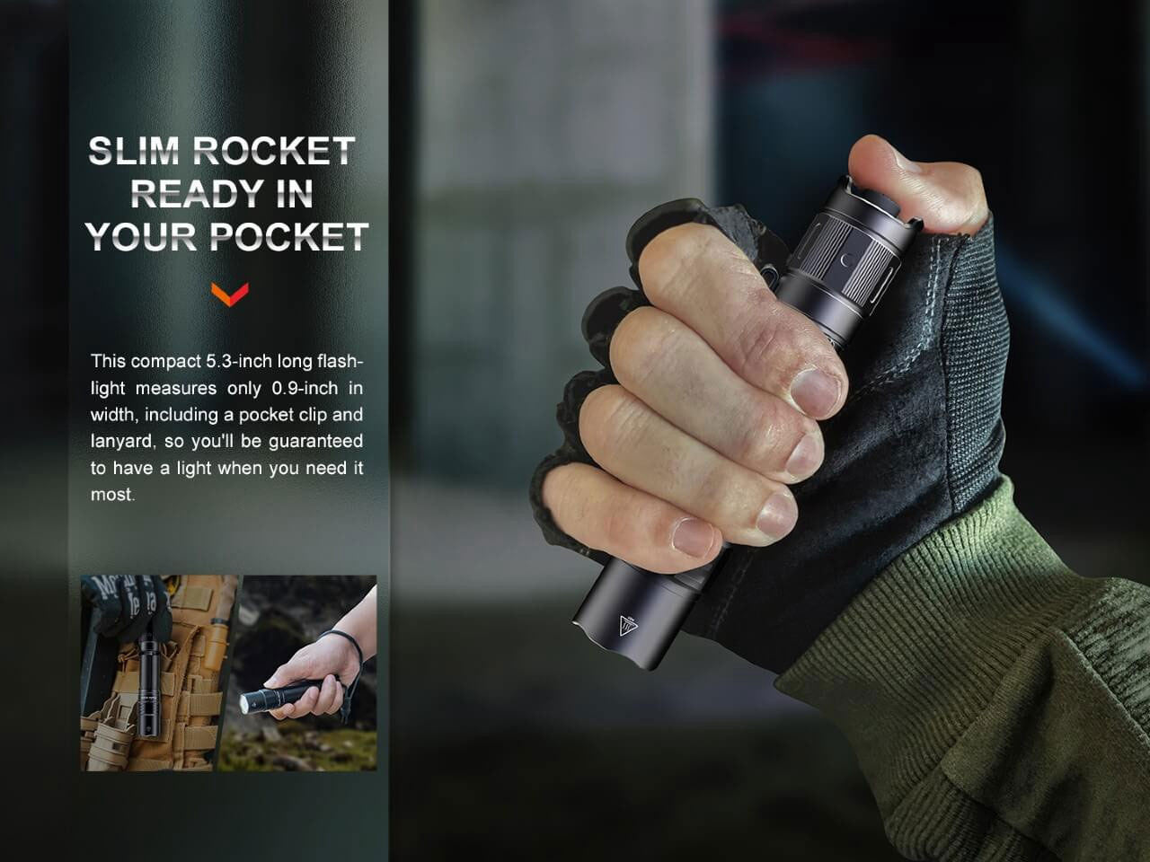 Fenix PD35 Compact Rechargeable LED Tactical Flashlight, Black, 1700 ...