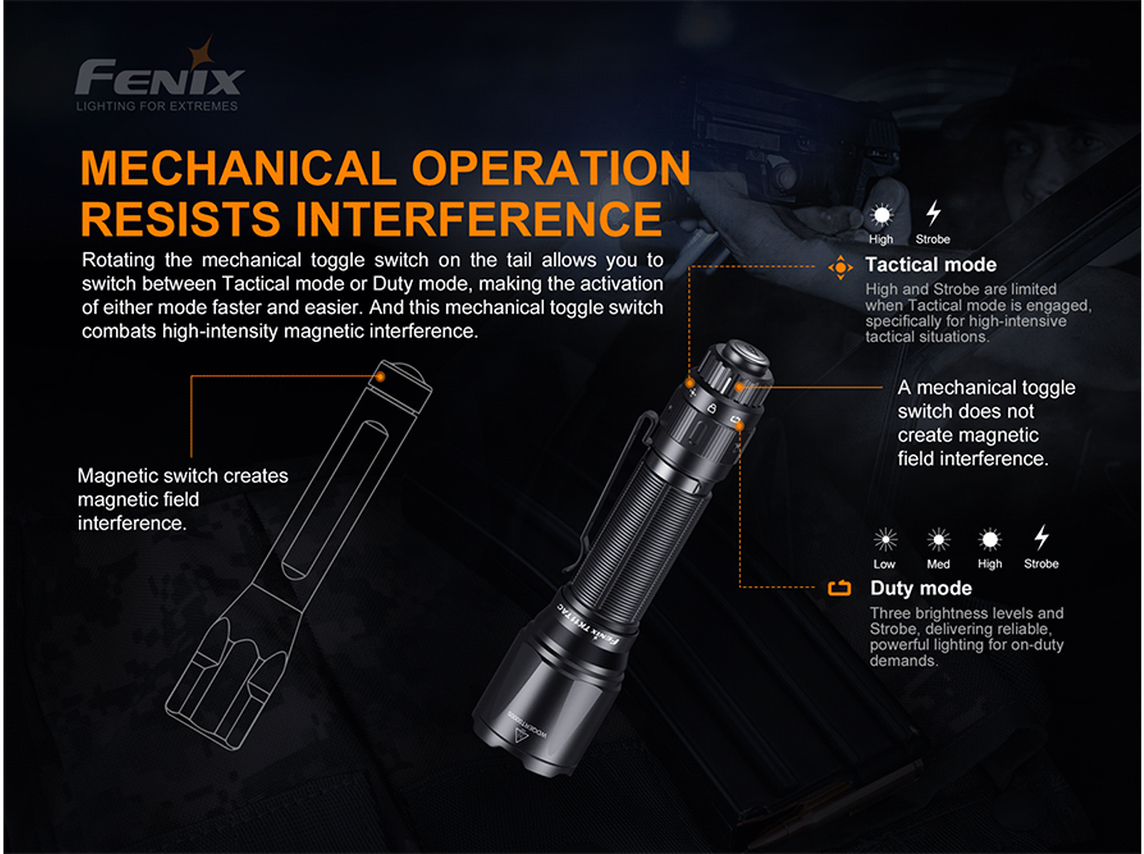 Fenix TK11TAC Tactical Rechargeable LED Flashlight, Black, 1600 Max ...
