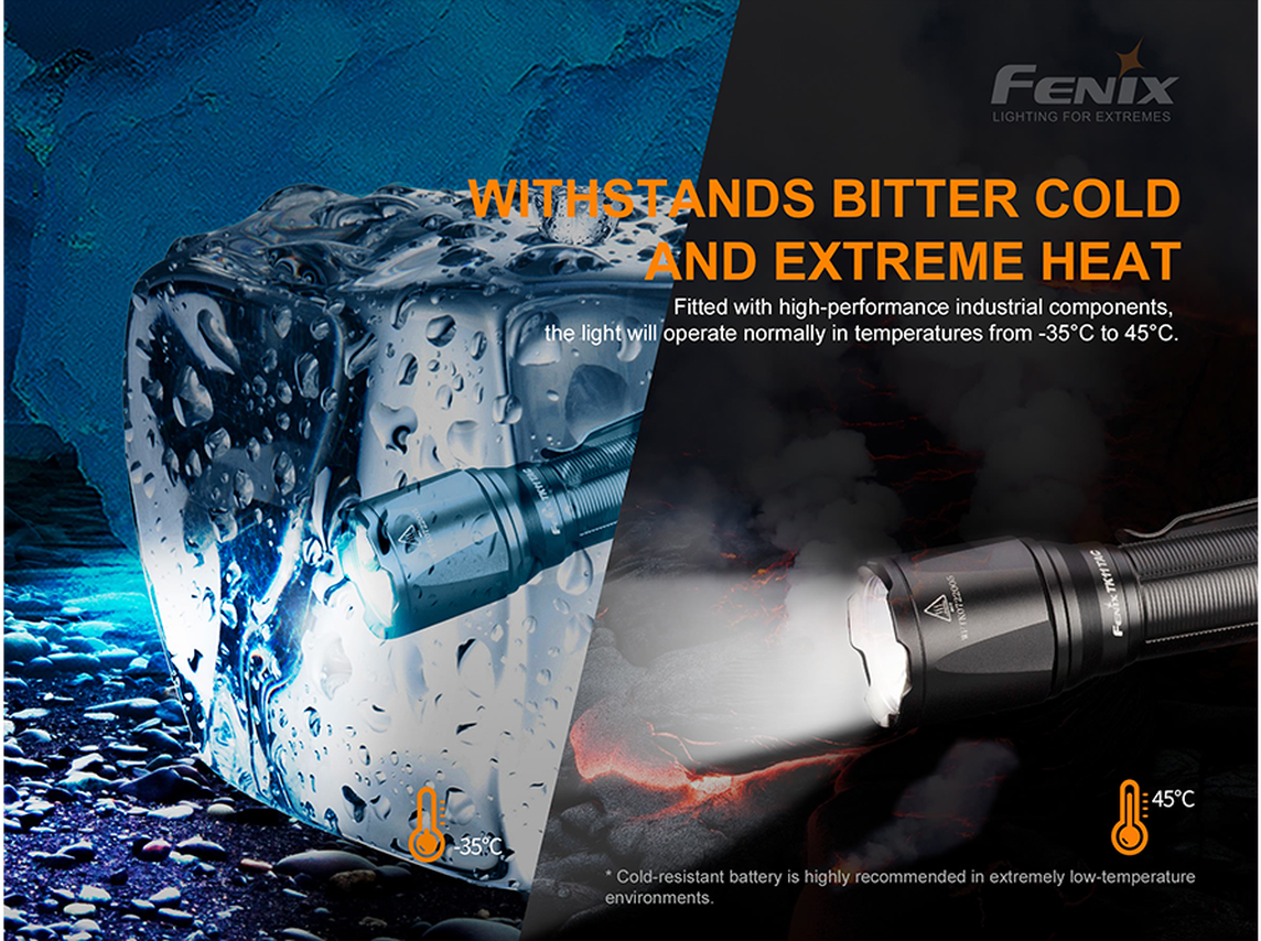 Fenix TK11TAC Tactical Rechargeable LED Flashlight, Black, 1600 Max ...