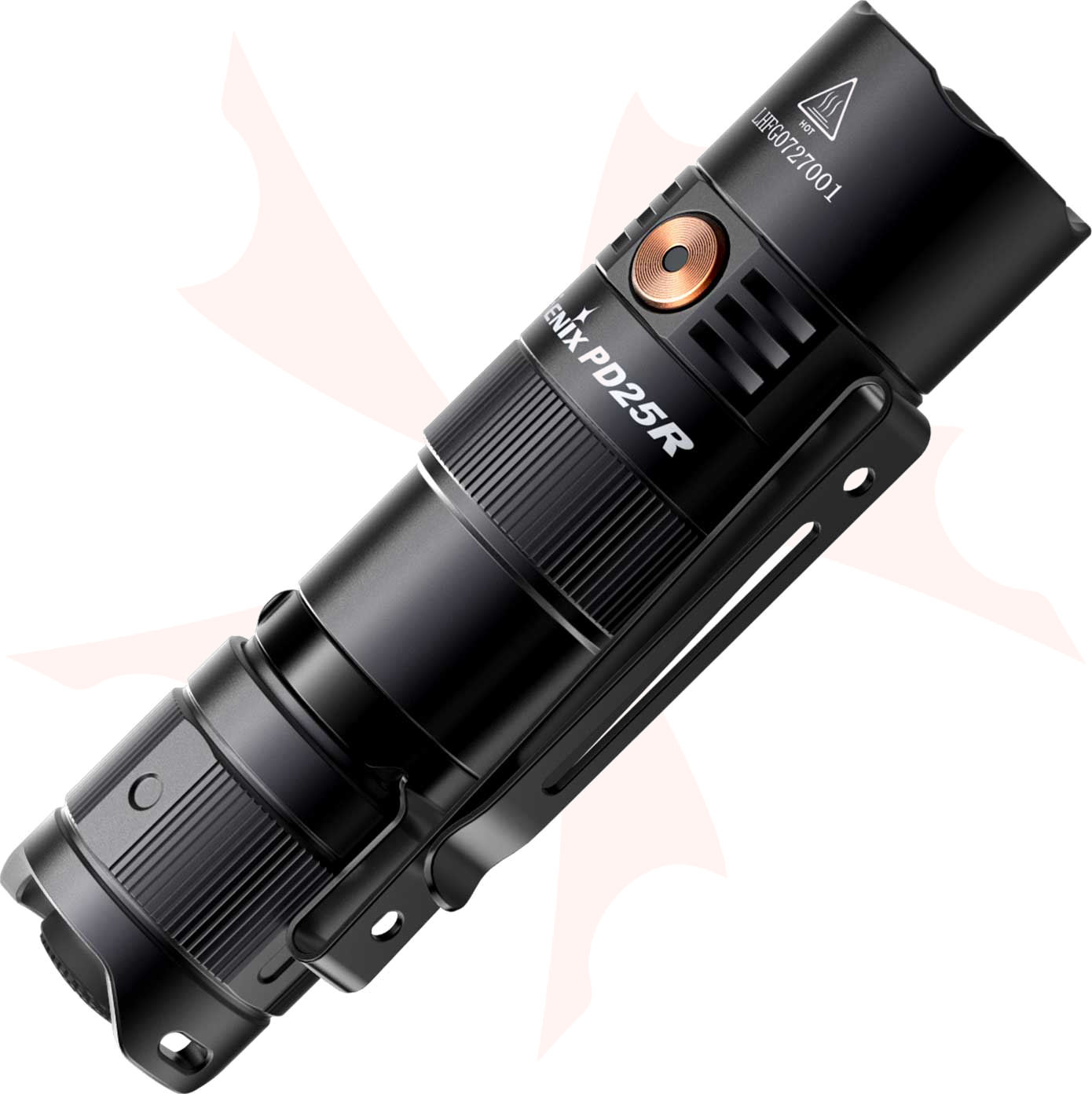 Fenix PD25R LED Flashlight, Black, 800 Max Lumens - KnifeCenter - FX-PD25R