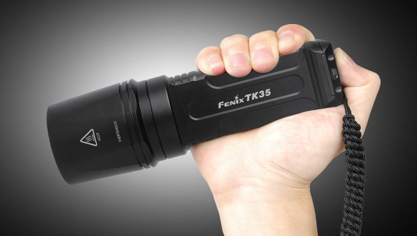 Fenix TK35 LED Flashlight, Black, 900 Max Lumens - KnifeCenter ...
