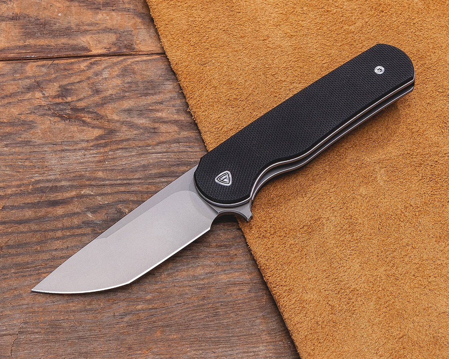 Ferrum Forge Zelex Flipper Knife 2.75" D2 Bead Blasted Modified Tanto ...