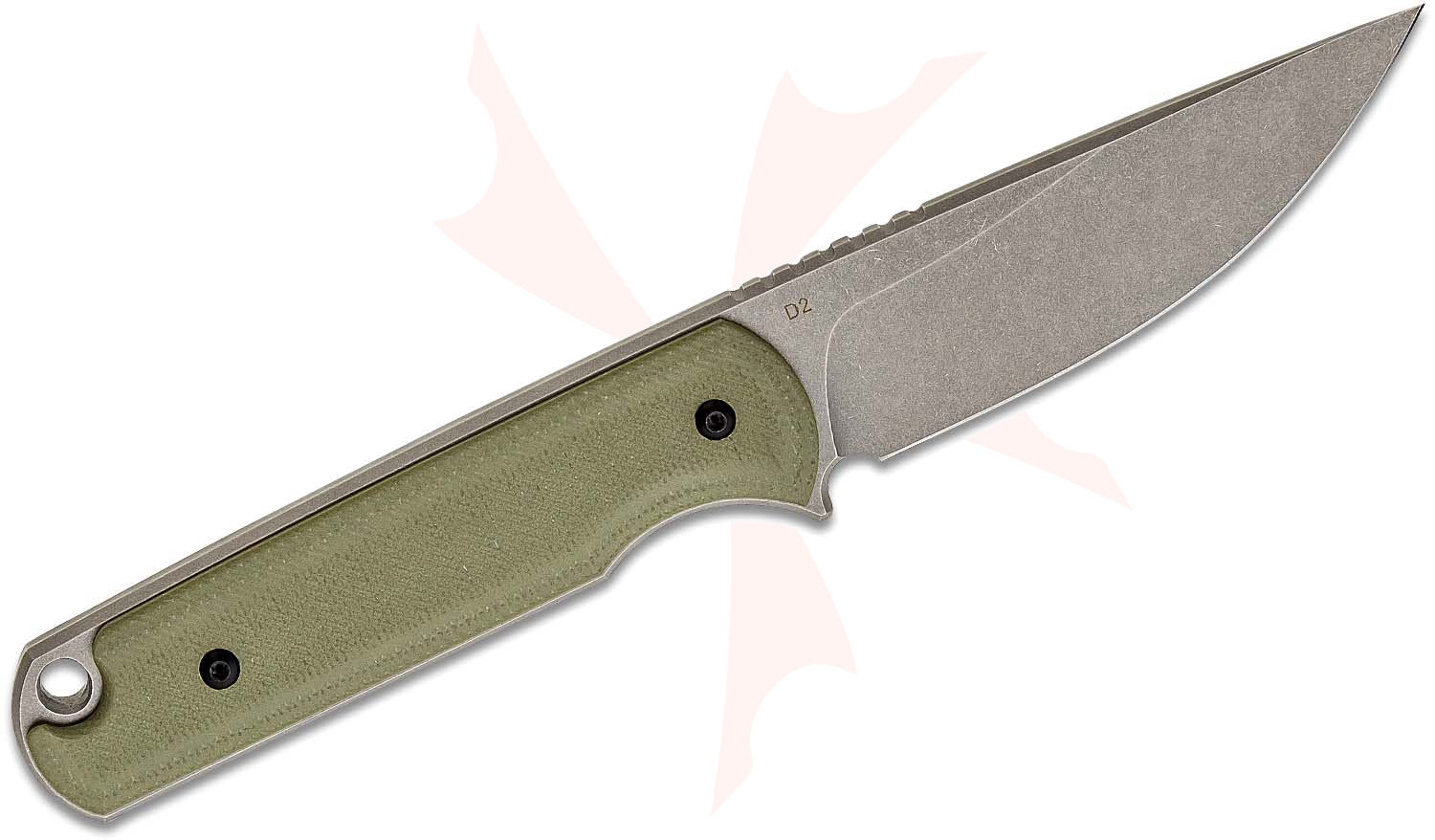 Ferrum Forge Lackey Fixed Blade Knife 2.875" D2 Dark Stonewashed Drop ...