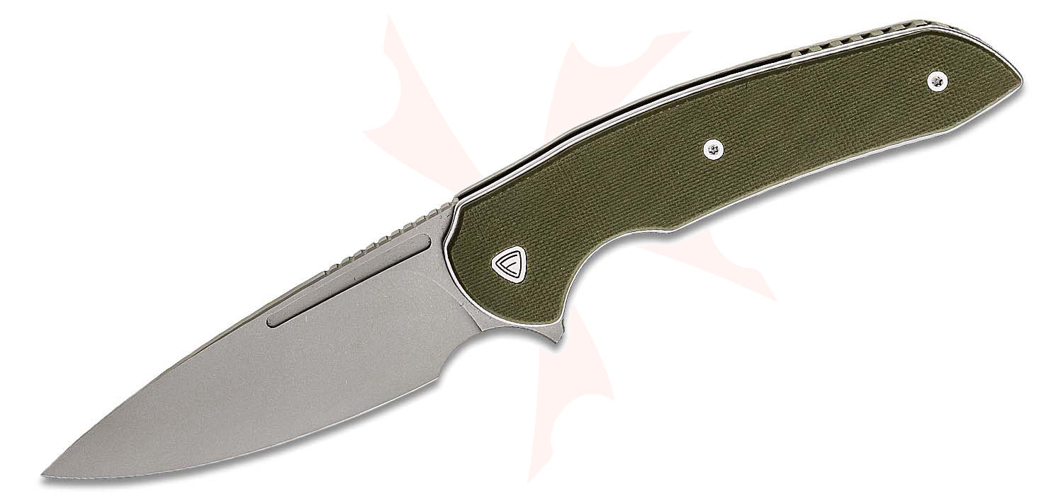 Ferrum Forge Stinger Flipper 3.2" Nitro-V Stonewashed Drop Point Blade ...
