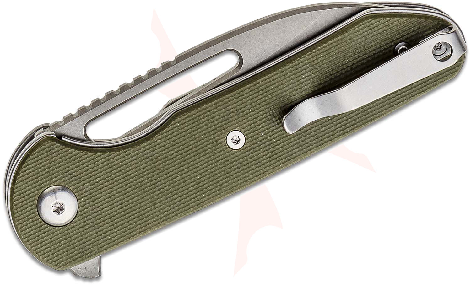 Ferrum Forge Prolix Flipper 2.85" Nitro-V Stonewashed Sheepsfoot Blade ...