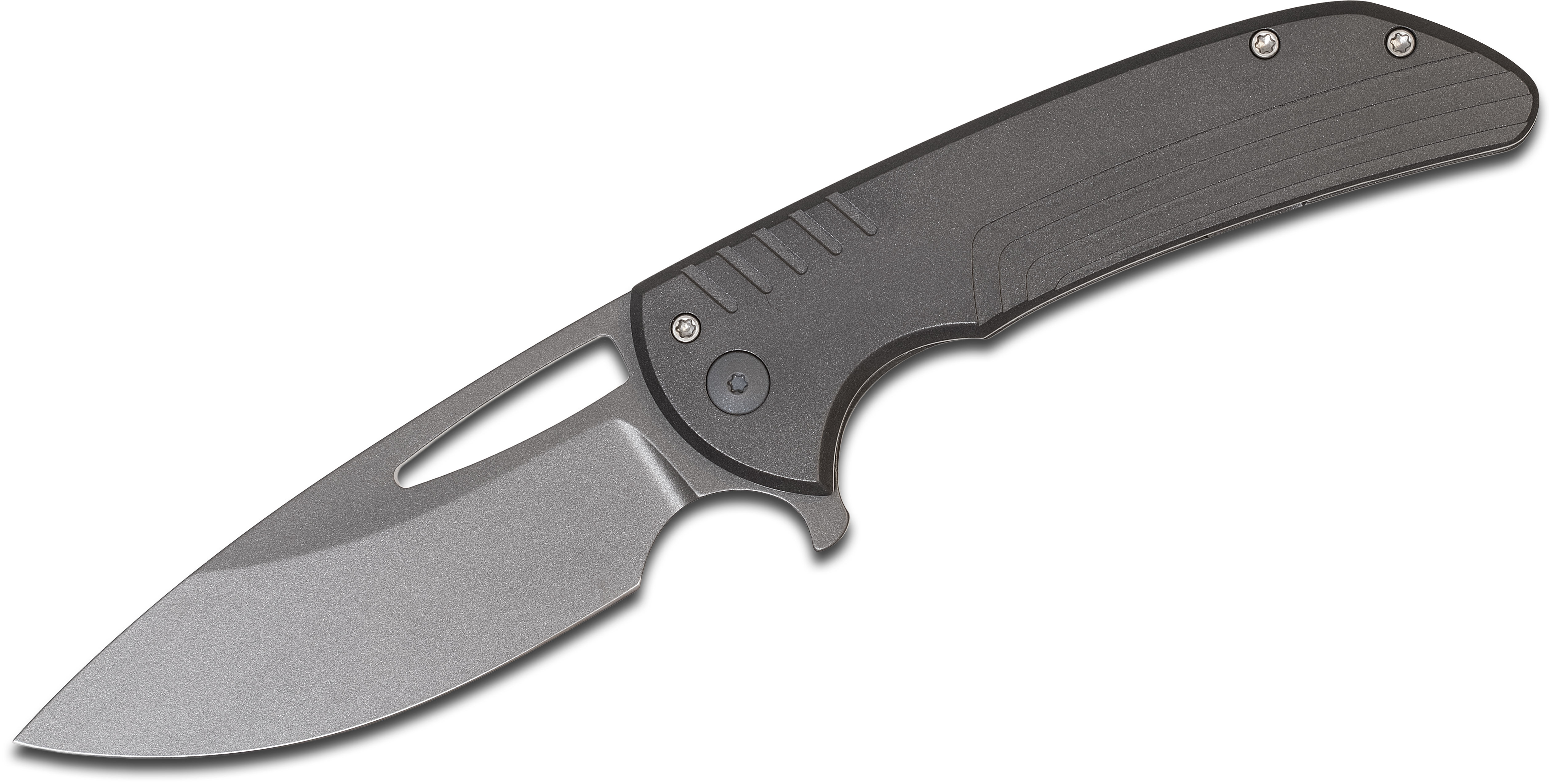 Ferrum Forge Archbishop Flipper 3.56" 20CV Plain Blade, Black Gunny ...