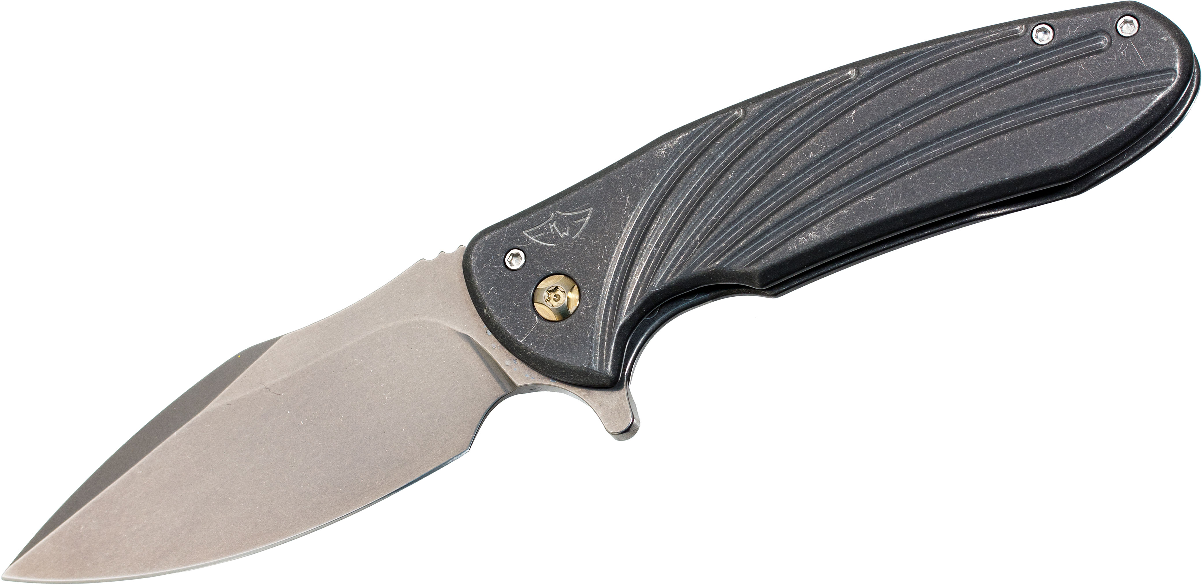 Ferrum Forge Fortis Model B Flipper 3.75" 20CV Stainless Steel Blade ...