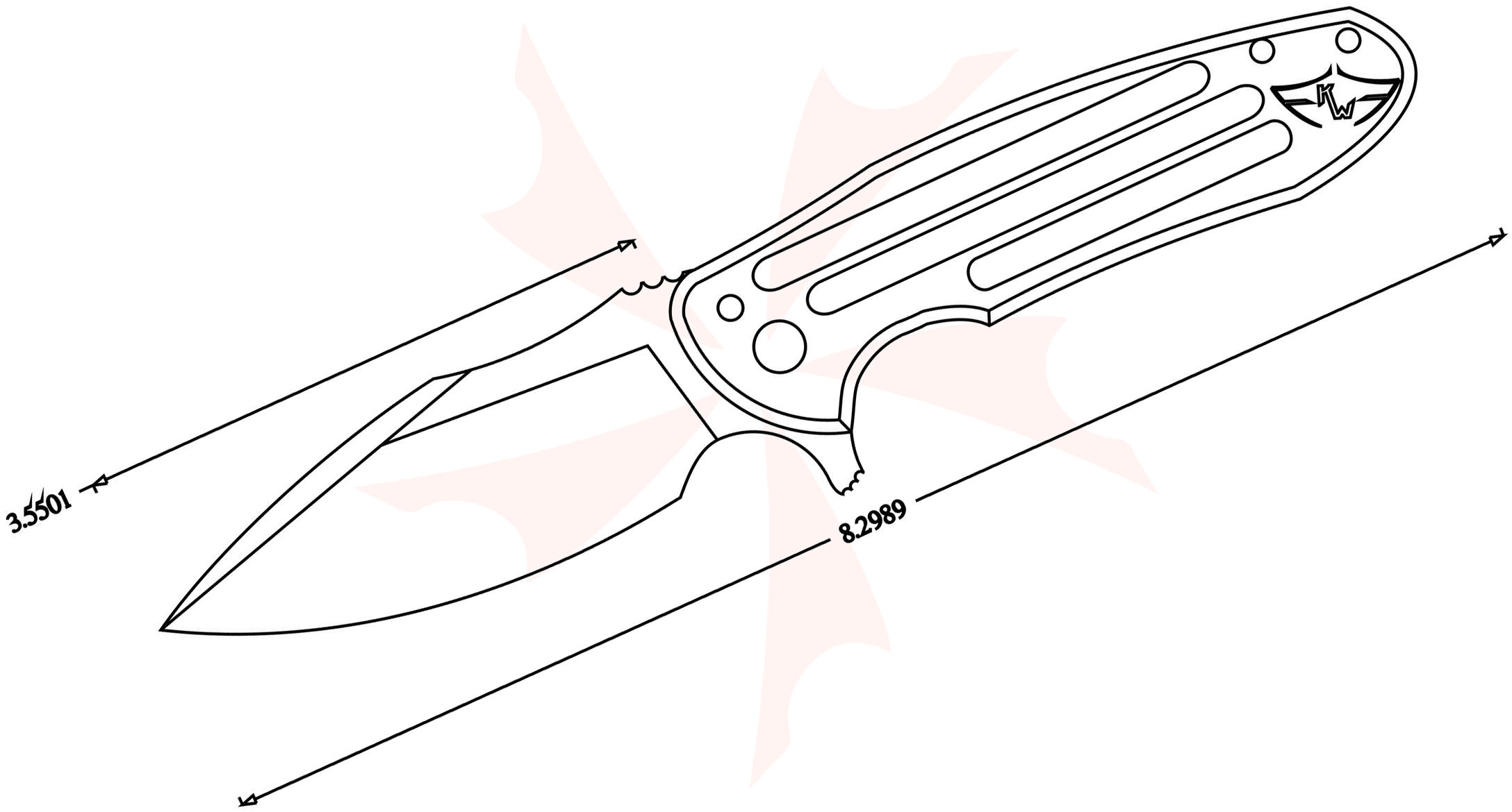 Ferrum Forge Fortis Model A Flipper 3.75" 20CV Stainless Steel Blade ...