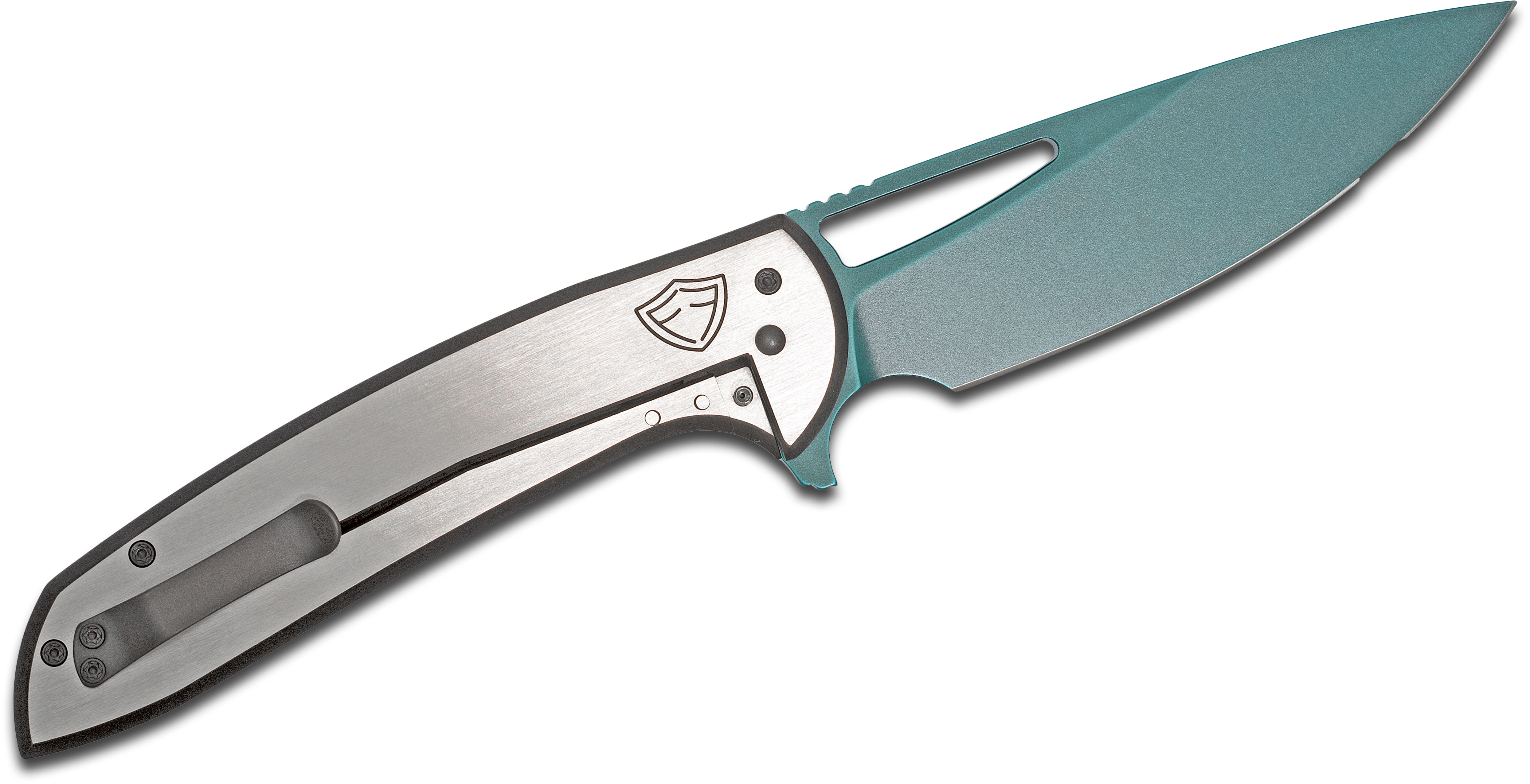 Ferrum Forge Force User Stinger XL Flipper 4.04" CPM-20CV Blue Nano ...