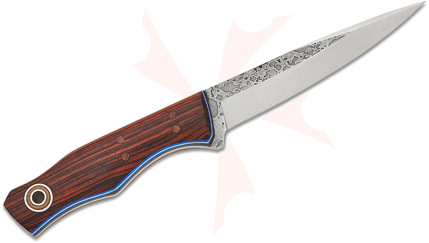 Fiddleback Forge Custom Femme Fatale Fixed Blade Knife 3.62" A2 Tapered ...