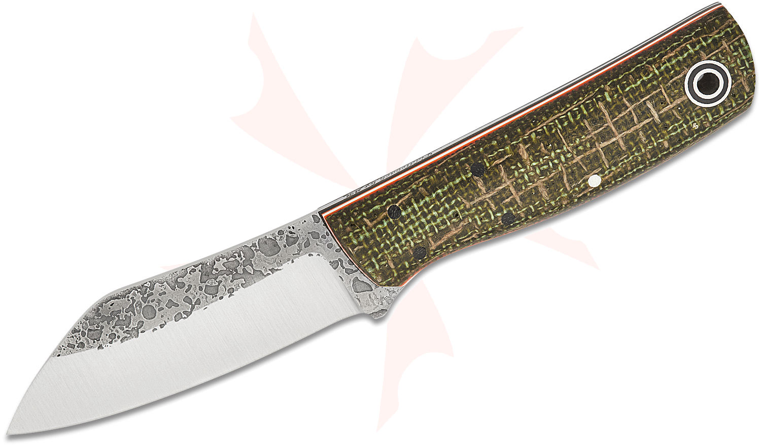 Fiddleback Forge Custom Shogun Tapered Tang Fixed Blade Knife 3.63" A2 ...