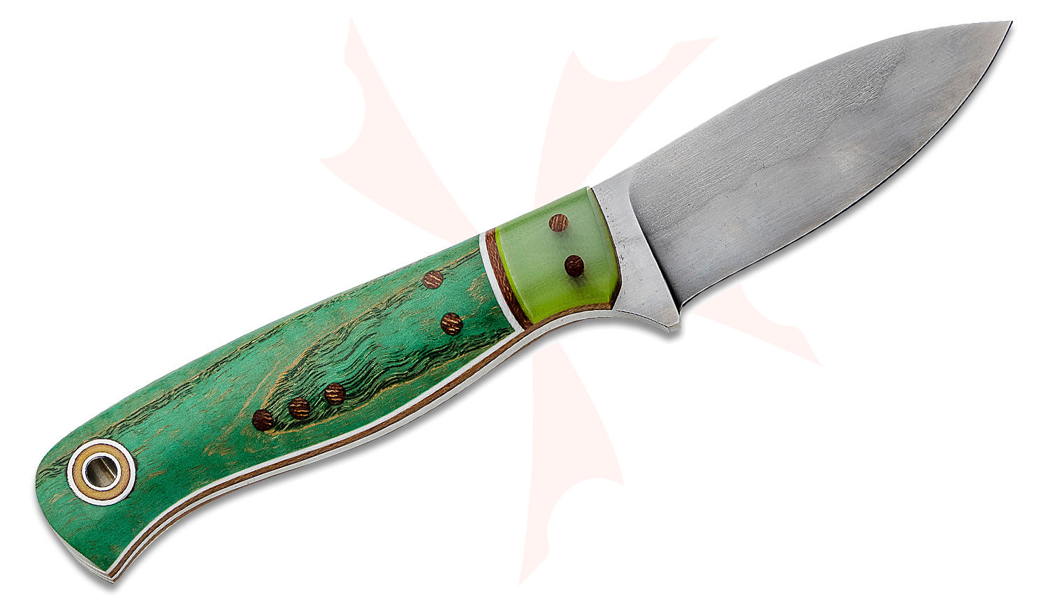 Fiddleback Forge Custom Canadian 3.1" W2 Tapered Tang Fixed Blade Knife ...