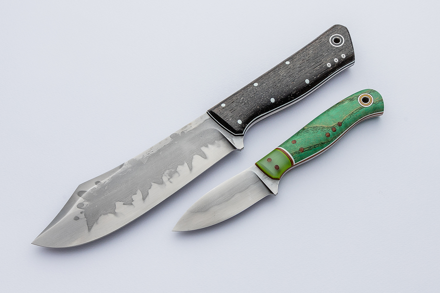 Fiddleback Forge Custom Canadian 3.1" W2 Tapered Tang Fixed Blade Knife ...