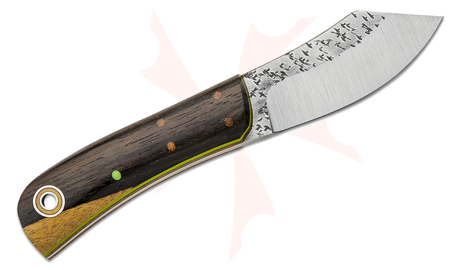 Fiddleback Forge Custom Sylverfalcn Fixed Blade Knife 3" 8670 Tapered ...